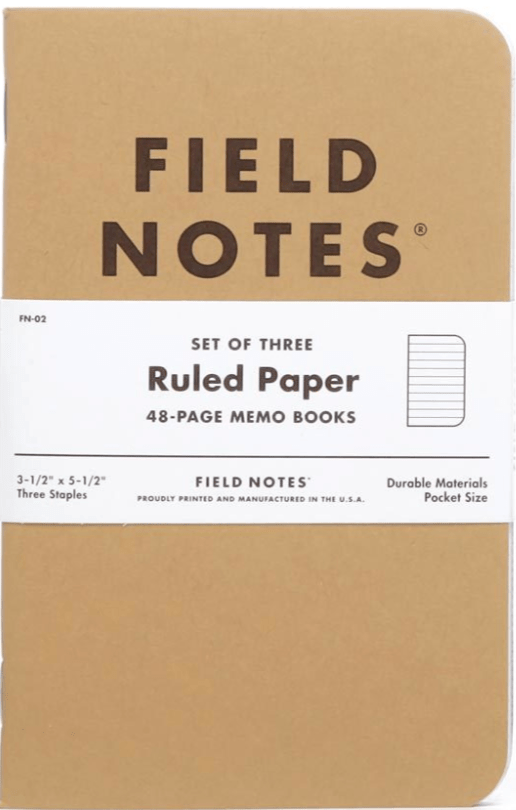 FIELD NOTES - KRAFT RULED PAPER MEMO BOOK (3 PACK) – CABIN